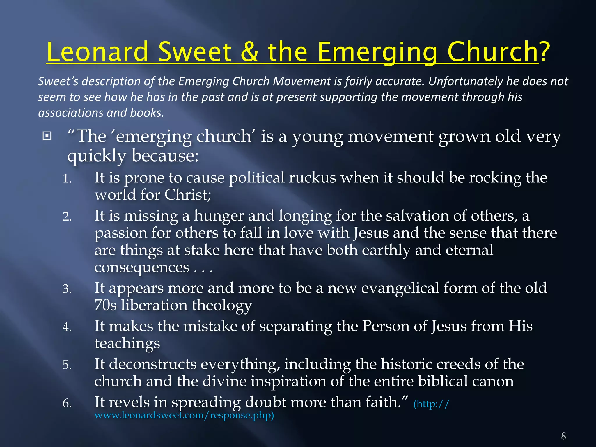 04 the emerging church and the one project part 4 | PDF