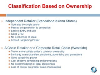 04 theories and classification of retailing | PPTX