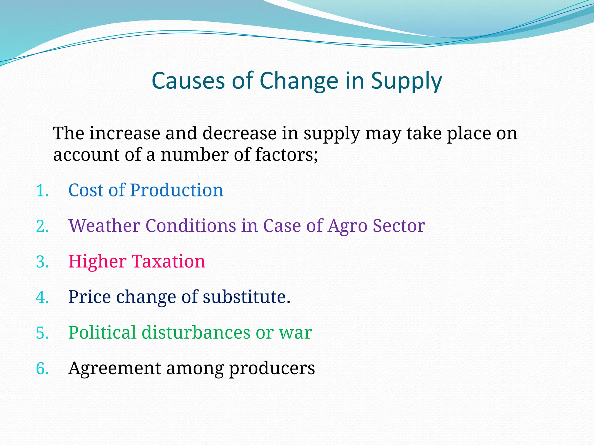 04 Theory of Supply to understand the Theory. | PPTX