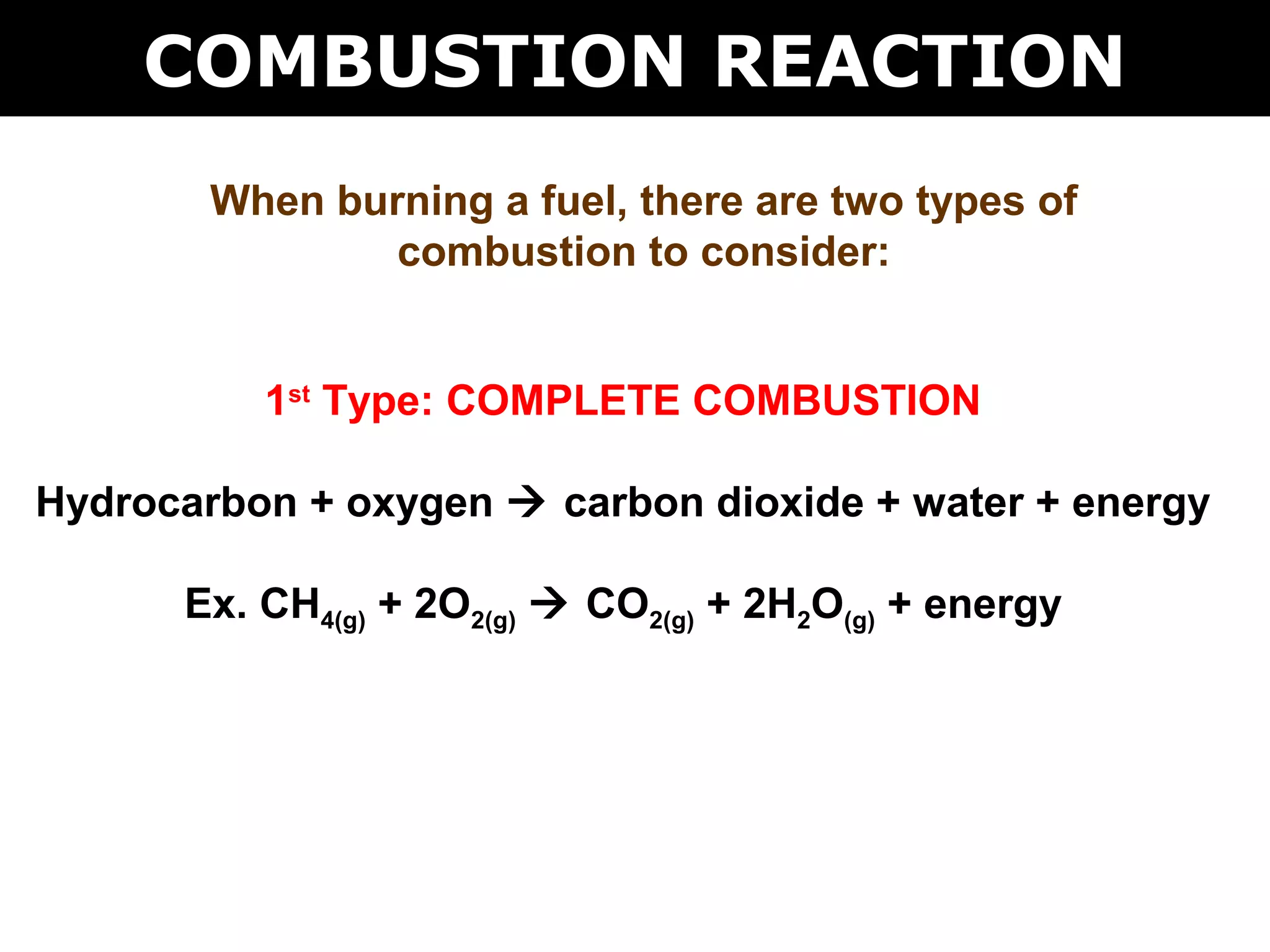 04 types of chemical reactions | PPT