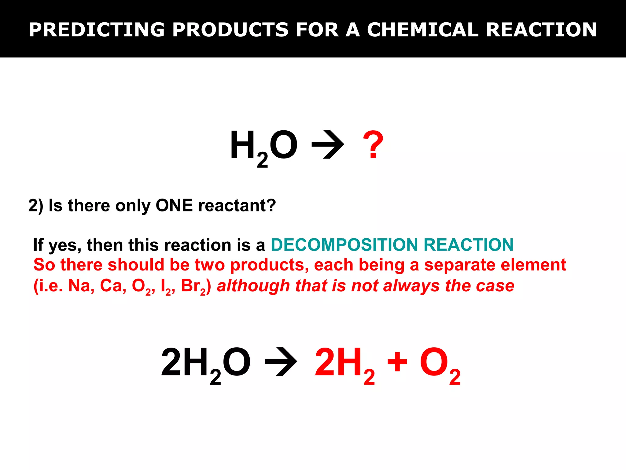 04 types of chemical reactions | PPT