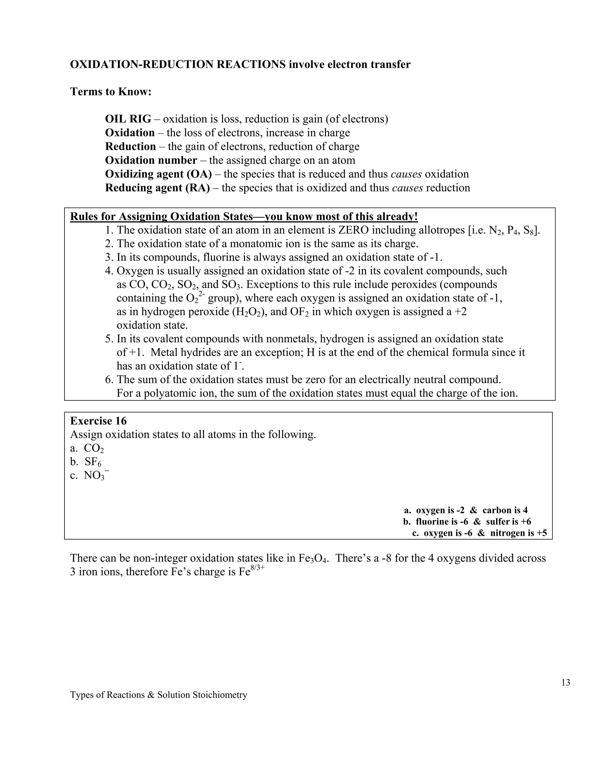 04 types of chemical reactions & solution stoich | PDF