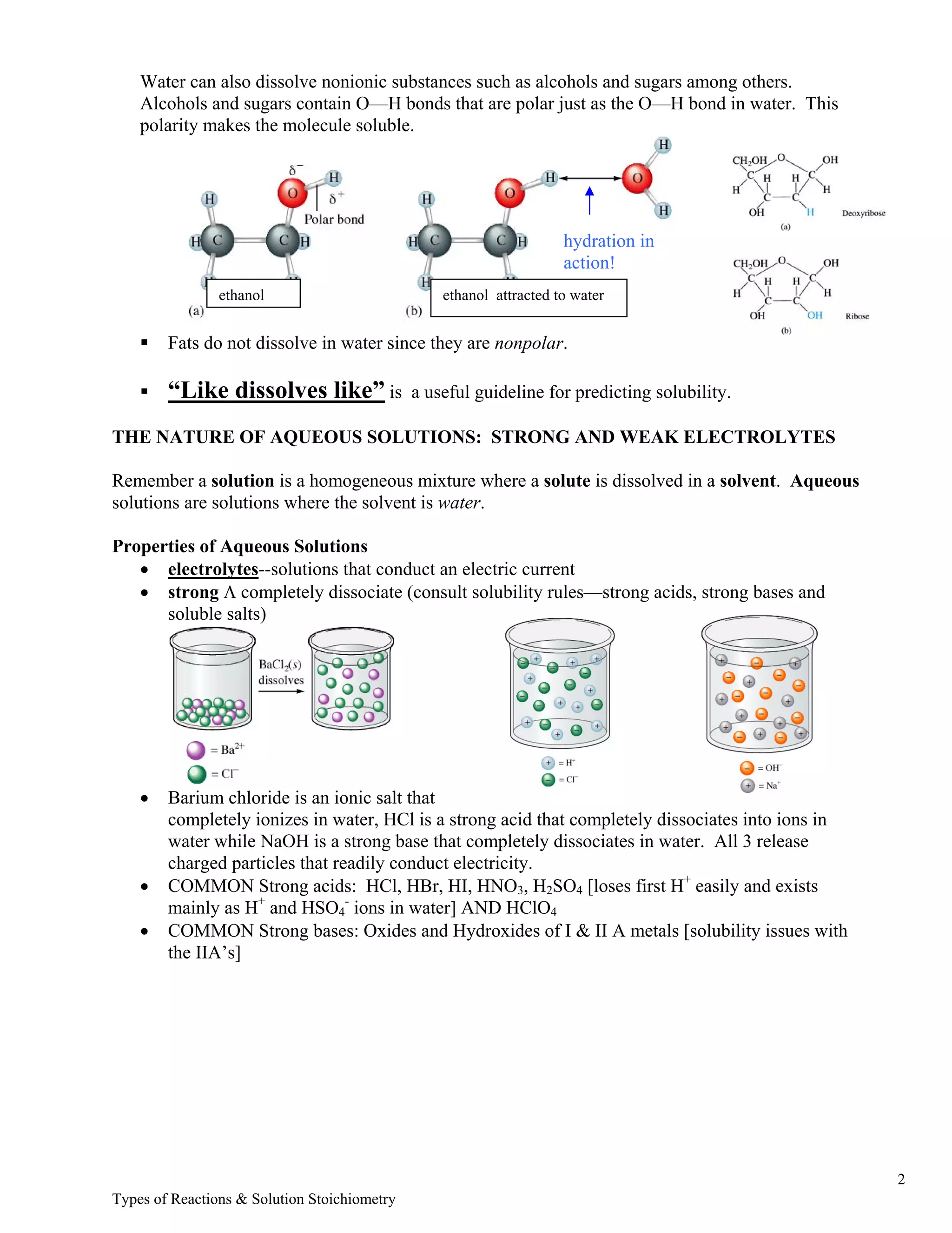 04 types of chemical reactions & solution stoich | PDF