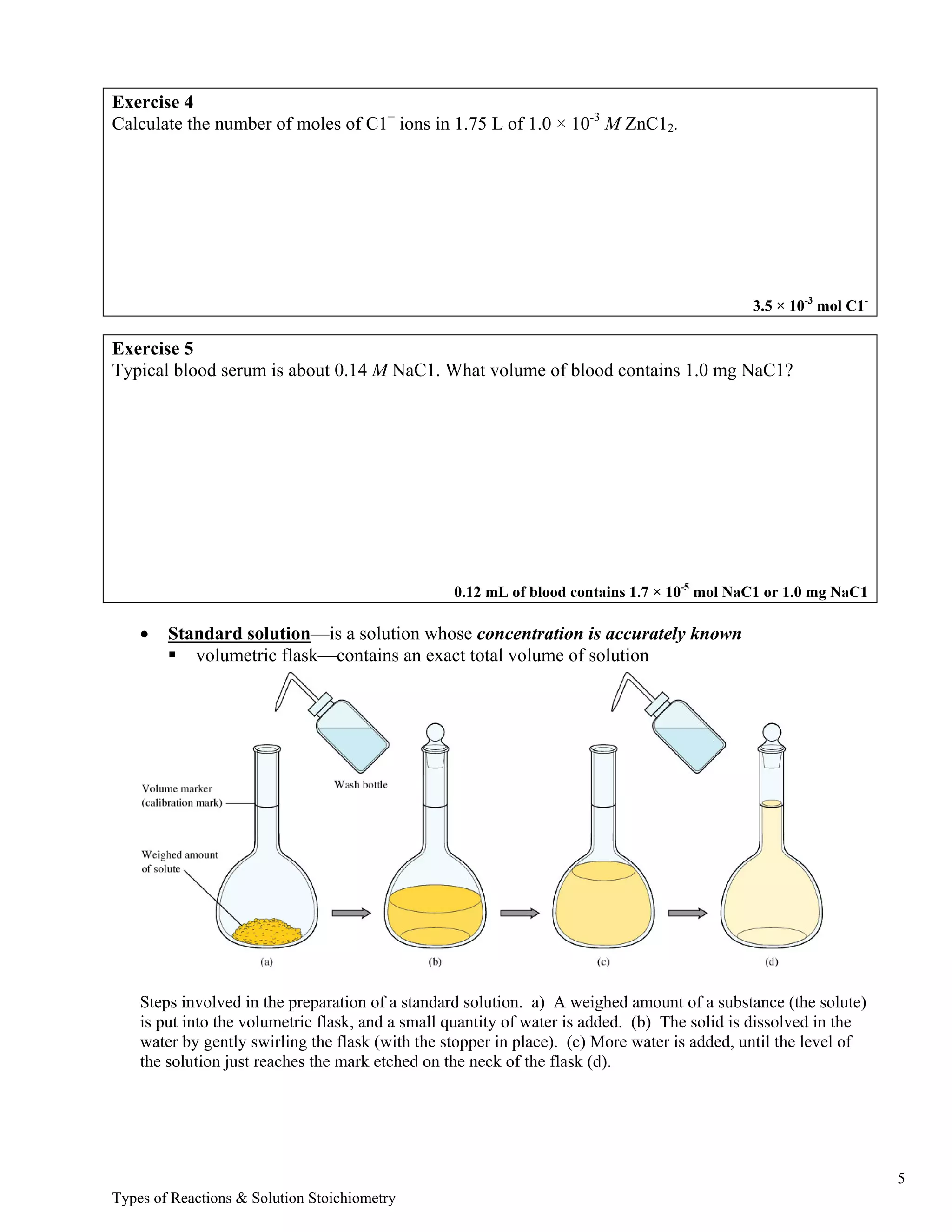 04 types of chemical reactions & solution stoich | PDF