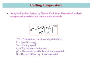 04 types of chip formation, cutting temperature,etc., | PDF | Chemistry ...