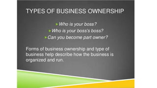 BT8010 : Types of ownership | PPTX