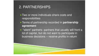 BT8010 : Types of ownership | PPTX