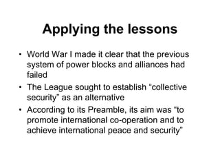 04 united nations the league of nations | PPTX