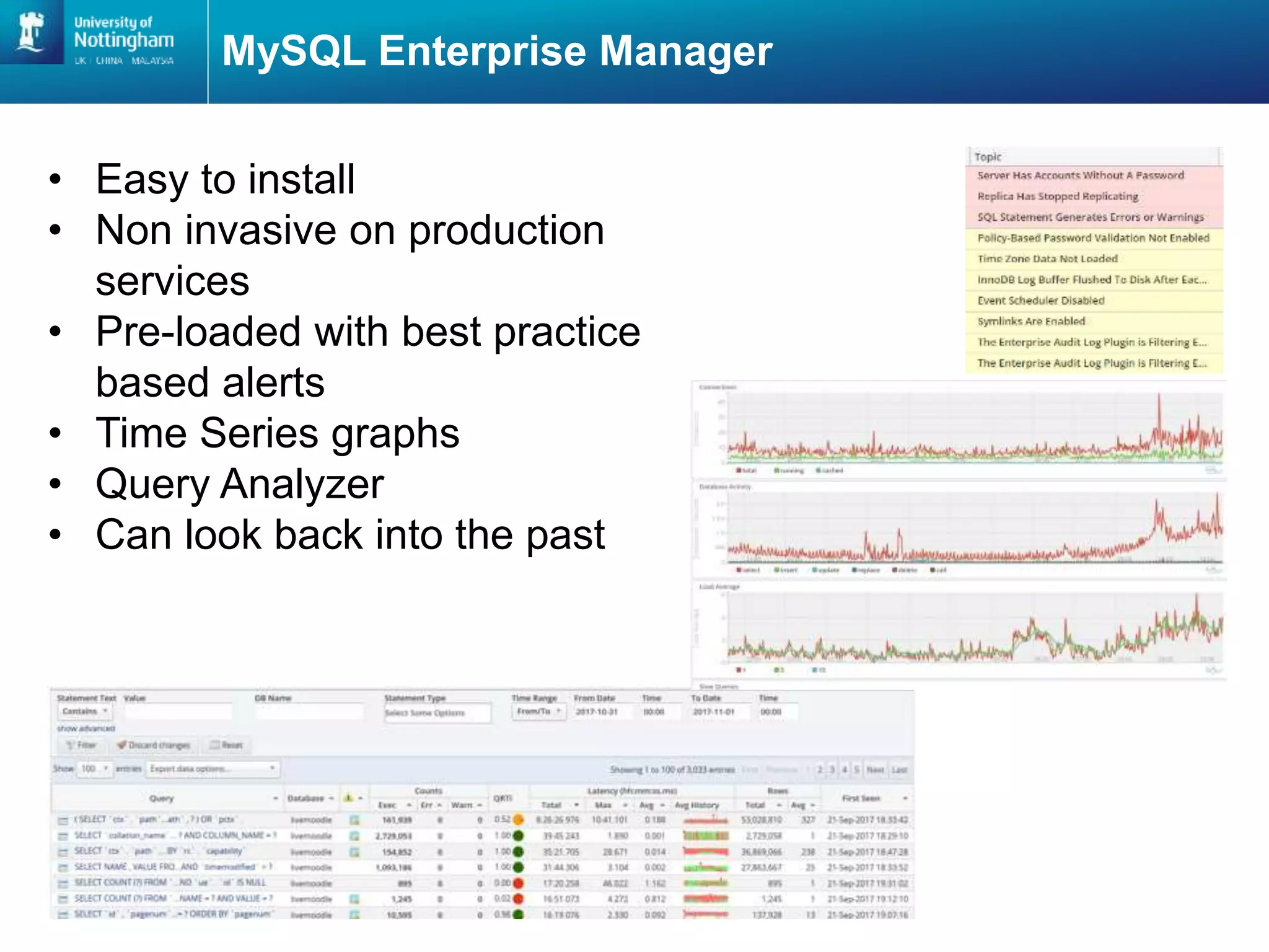 MySQL @ the University Of Nottingham | PPT