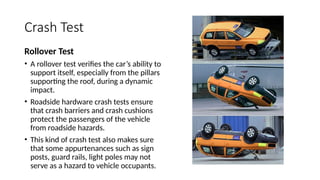 vehicle testing and instrumentation for presentation | PPTX