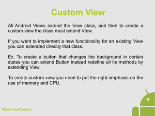 Android App Development - 04 Views and layouts | ODP