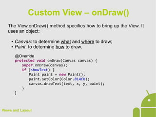Android App Development - 04 Views and layouts | ODP