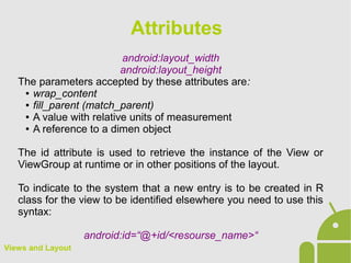 Android App Development - 04 Views and layouts | ODP
