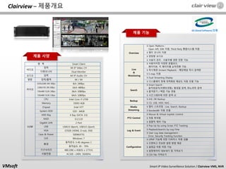 vmsoft clairview NVR, VMS | PPT
