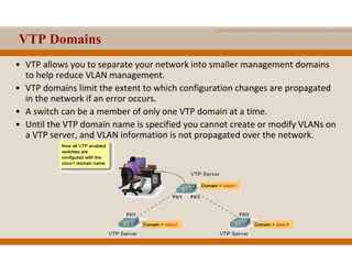 LAN Switching and Wireless: Ch4 - VLAN Trunking Protocol (VTP) | PPTX