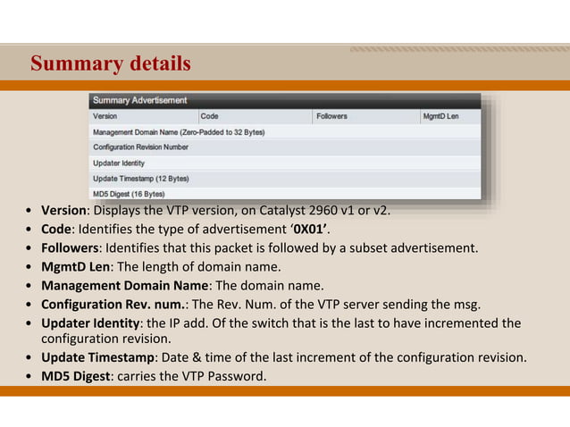 LAN Switching and Wireless: Ch4 - VLAN Trunking Protocol (VTP) | PPTX