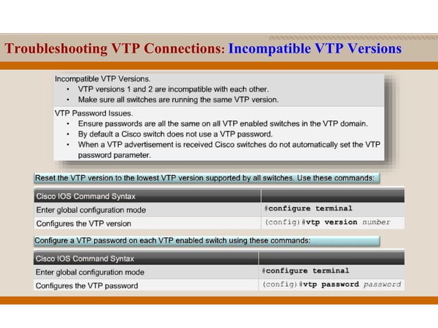 LAN Switching and Wireless: Ch4 - VLAN Trunking Protocol (VTP) | PPTX