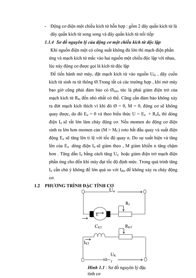 Đề tài: Thiết kế bộ chỉnh lưu Thyristor điều khiển động cơ một chiều | PDF