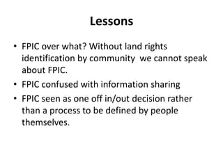 Why does REDD+ need FPIC? | PPTX