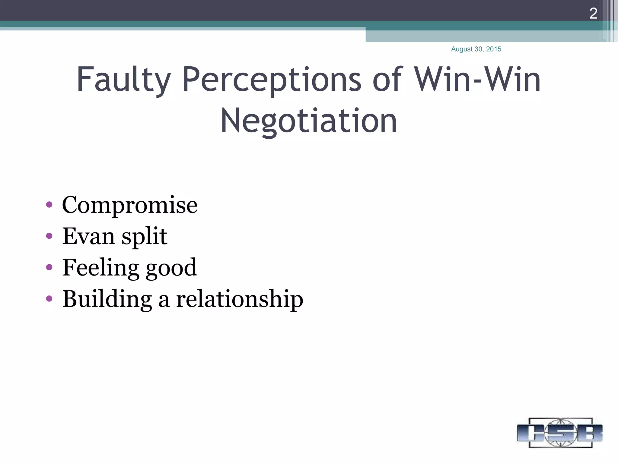 04 win win negotiation expanding the pie | PPT