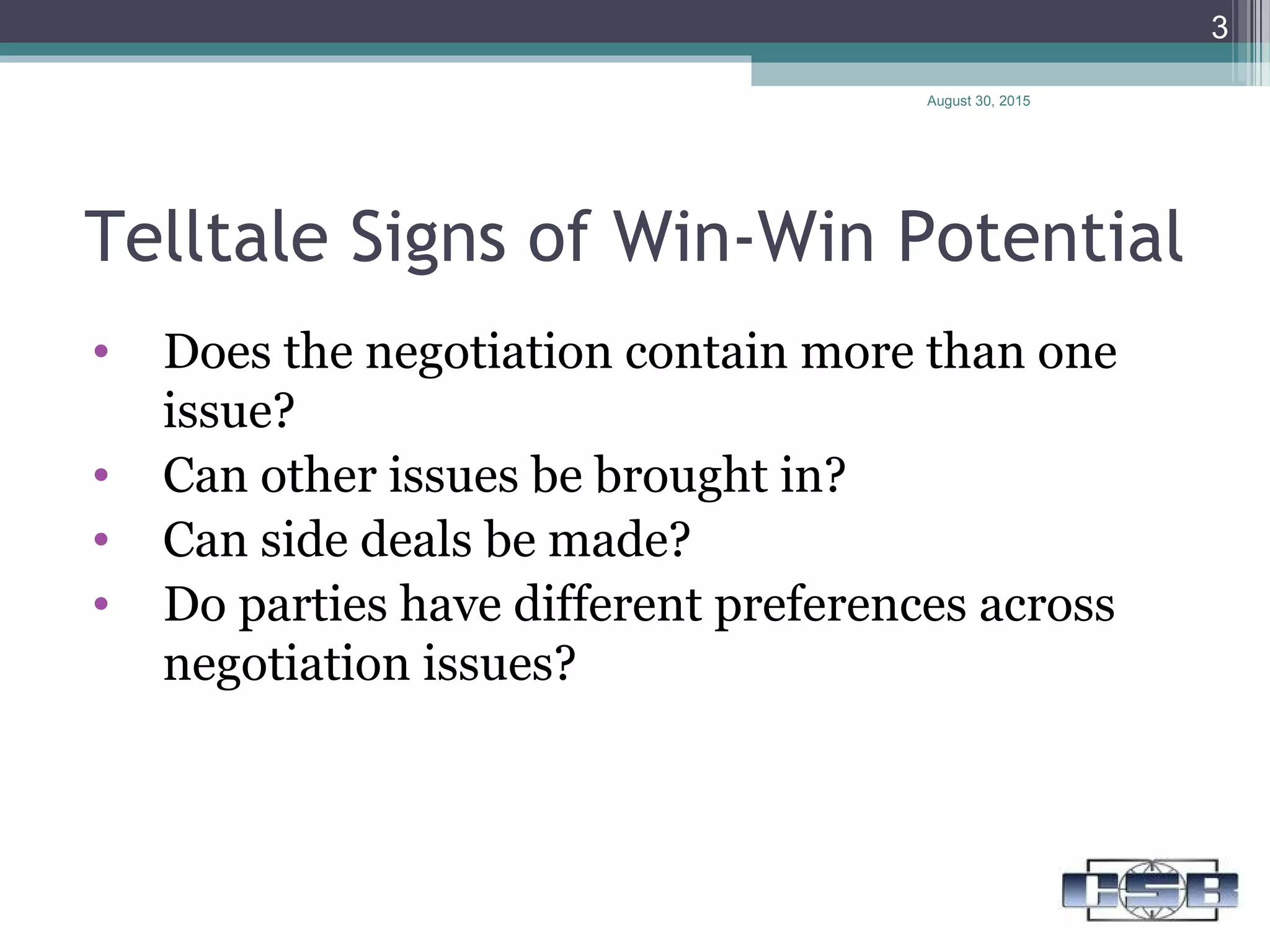 04 win win negotiation expanding the pie | PPT
