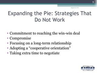04 win win negotiation expanding the pie | PPT