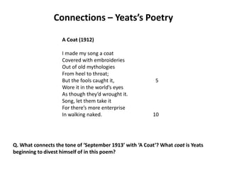 04 yeats september 1913 | PPTX
