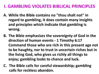 gambling is a bad bet | PPT