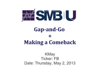 Facebook (FB) - Gap and Go | PPT