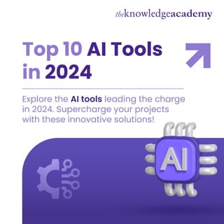 Stay ahead in 2024 with the top AI tools driving innovation and ...