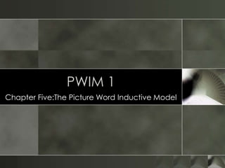 05 1-chapter-five-pwim-1 | PPTX