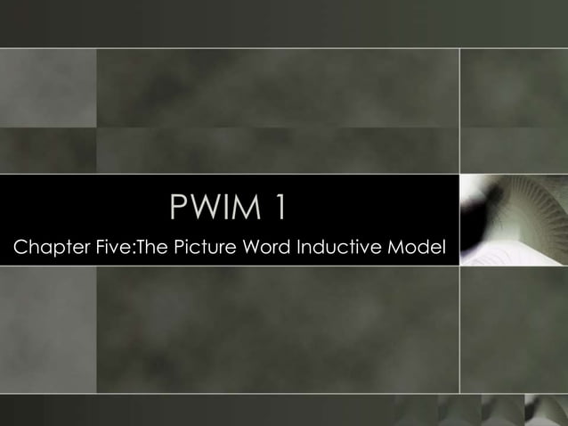 05 1-chapter-five-pwim-1 | PPTX