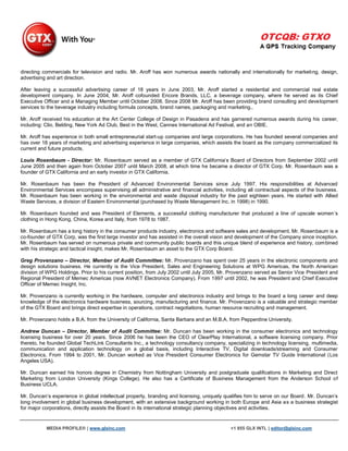 GTX Corp. Media Profile: May 2011 | PDF