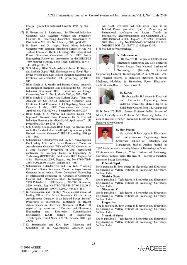 State Of The Art Of Electronic Load Controller Of Self Excited Asynchronous Generator Used In