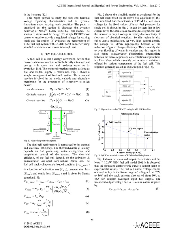 The PEM Fuel Cell System with DC/DC Boost Converter: Design, Modeling and Simulation | PDF ...