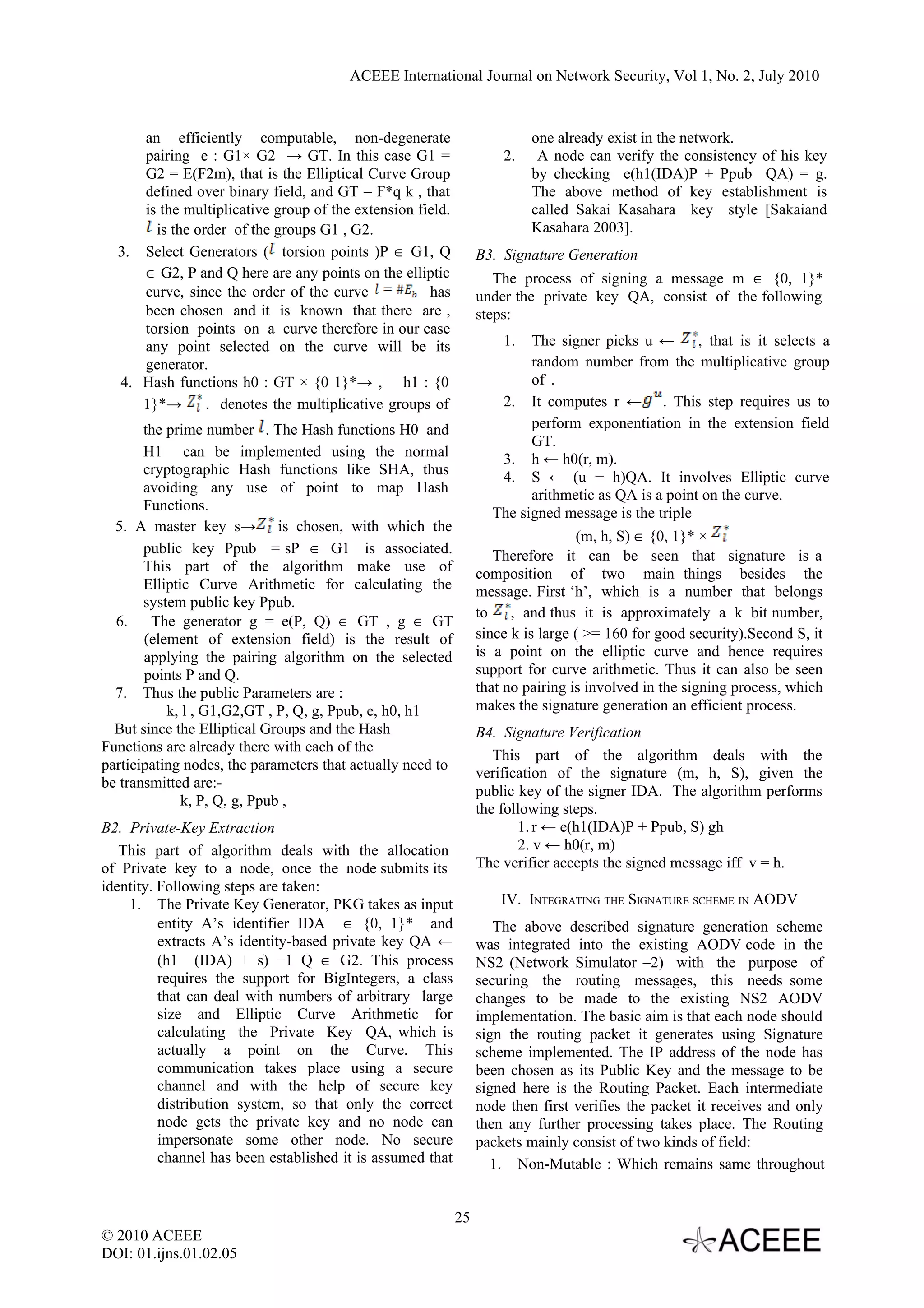 Identity Based Secure Routing For Wireless Ad-Hoc Networks | PDF