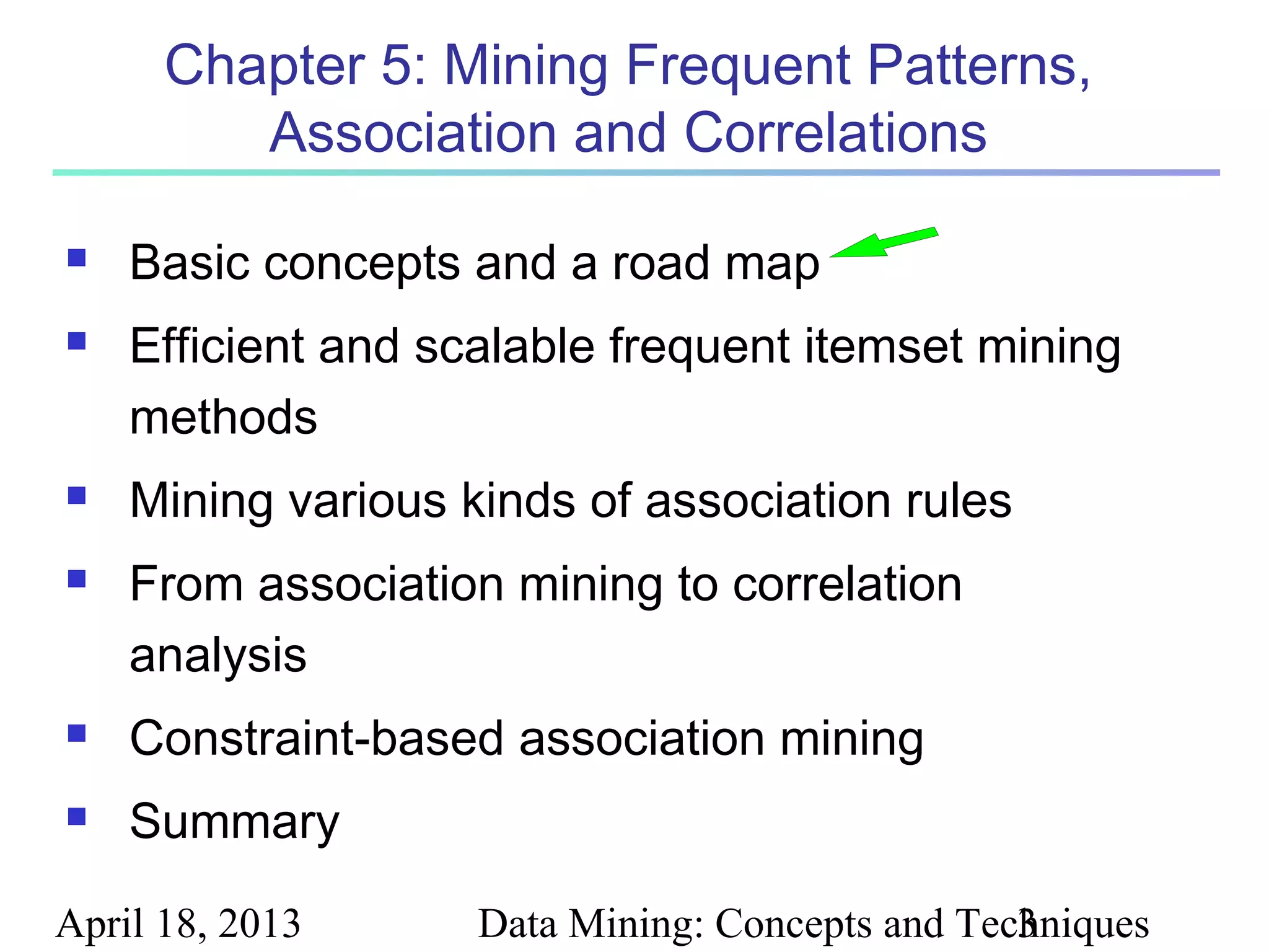 Chapter - 5 Data Mining Concepts and Techniques 2nd Ed slides Han ...