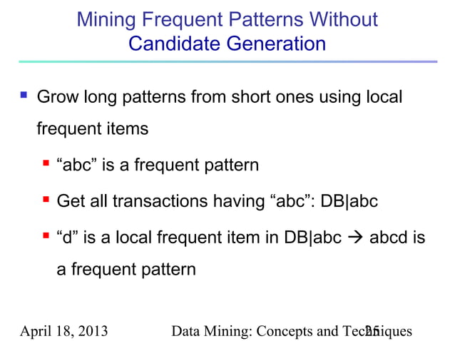 Chapter - 5 Data Mining Concepts and Techniques 2nd Ed slides Han ...