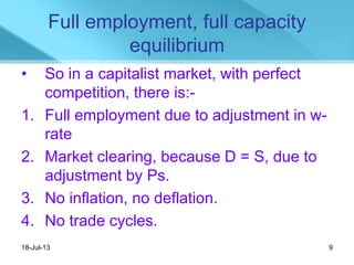 Classical model of employment | PPSX