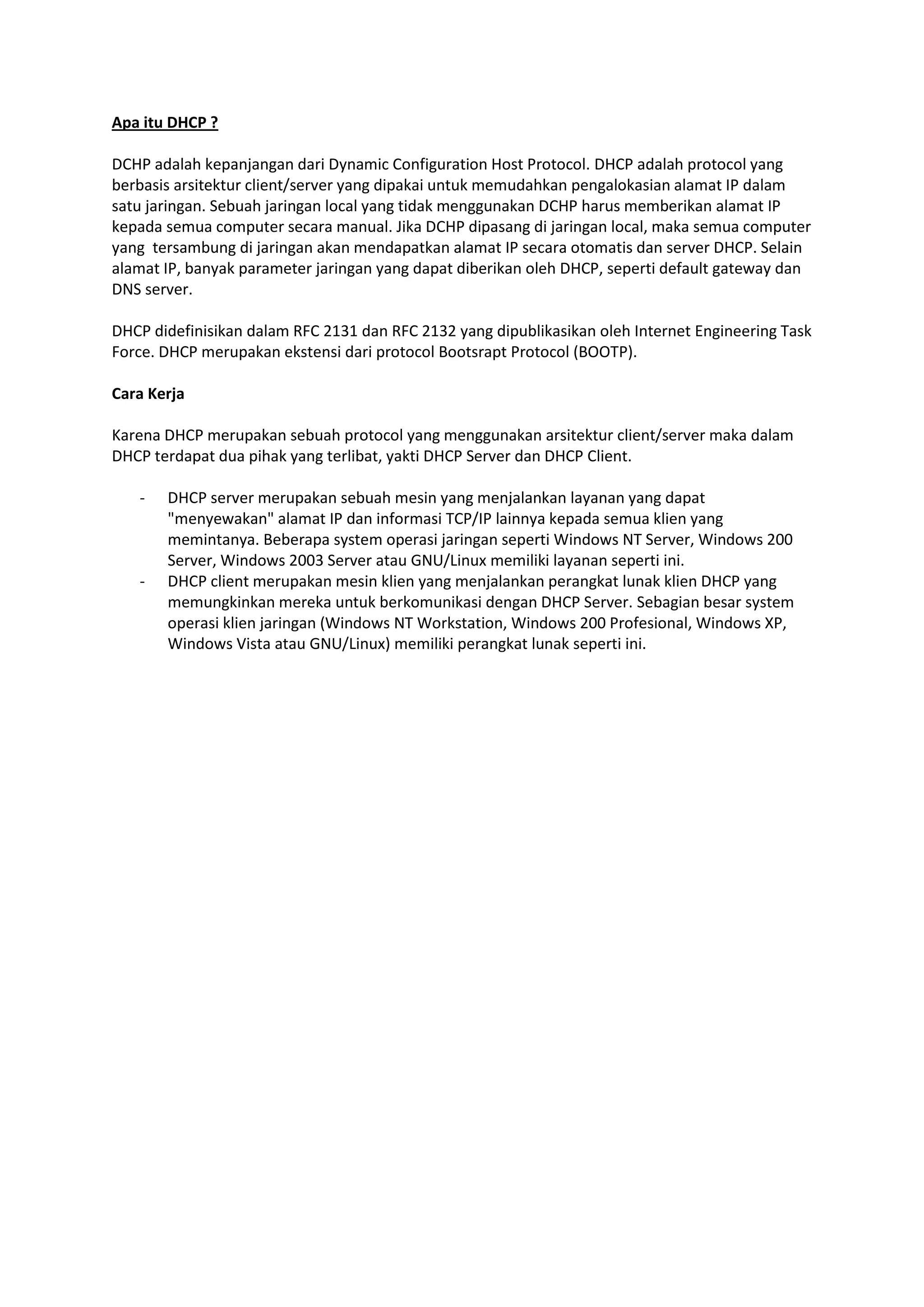 05. apa itu dhcp | DOCX