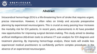 AI in stroke patients especially haemorrhagic stroke | PPTX