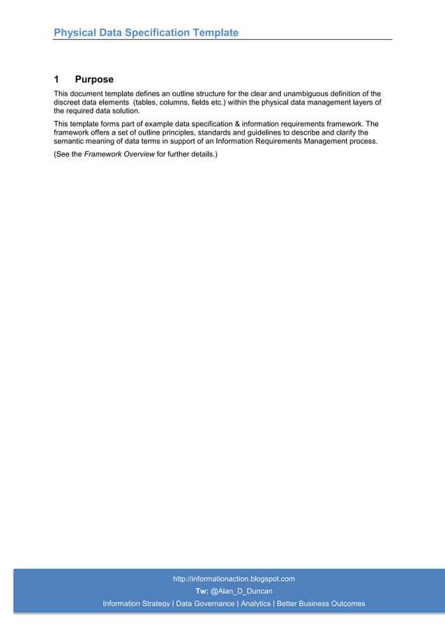 05. Physical Data Specification Template | DOCX | Databases | Computer Software and Applications