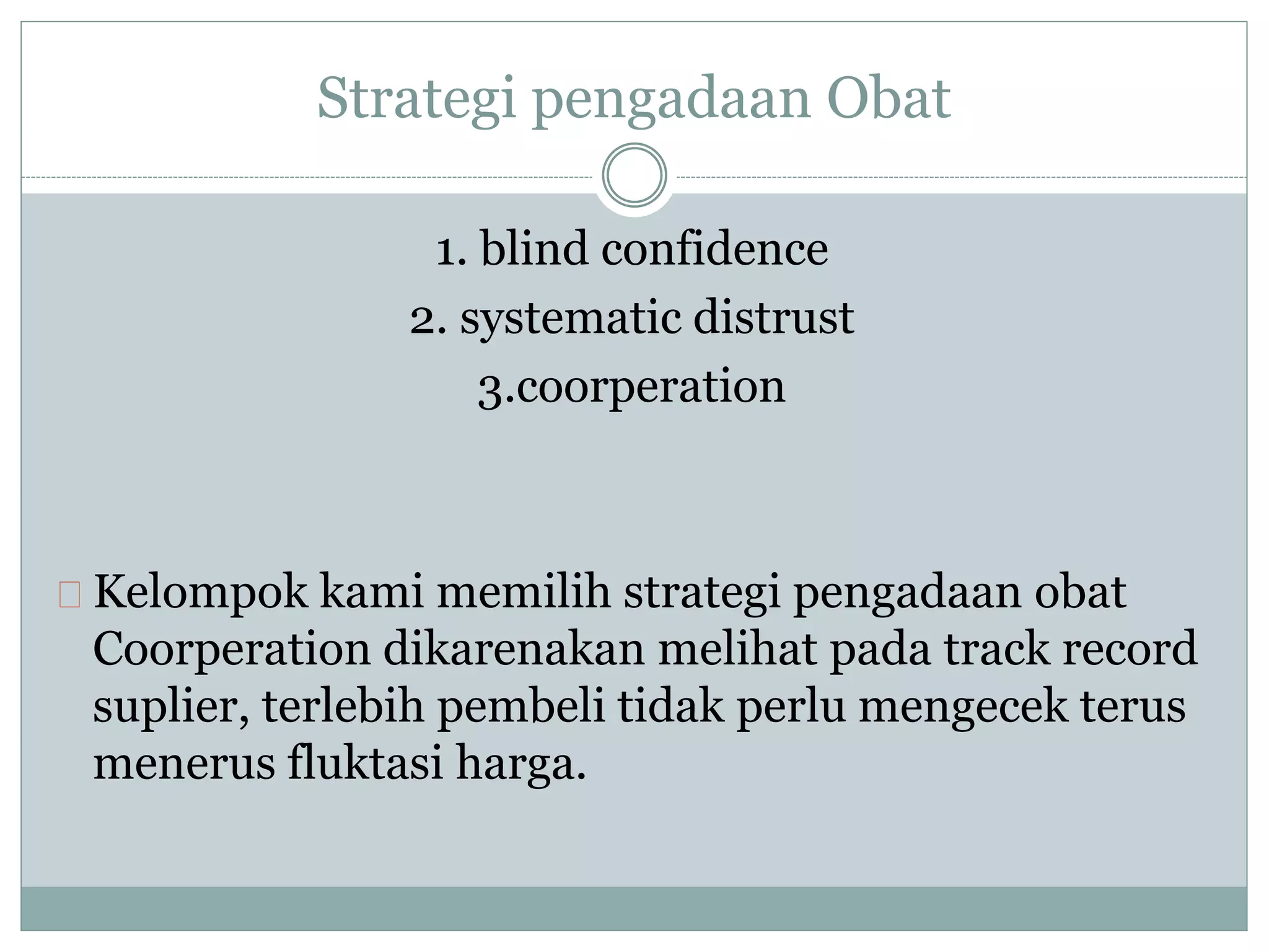 Manajemen Pengadaan Obat di rumah sakit | PPTX