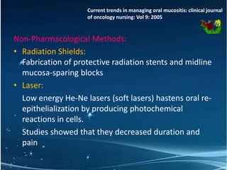 oral mucositis jc | PPTX