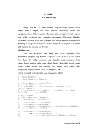05.70 JAVA SE_java list | DOCX