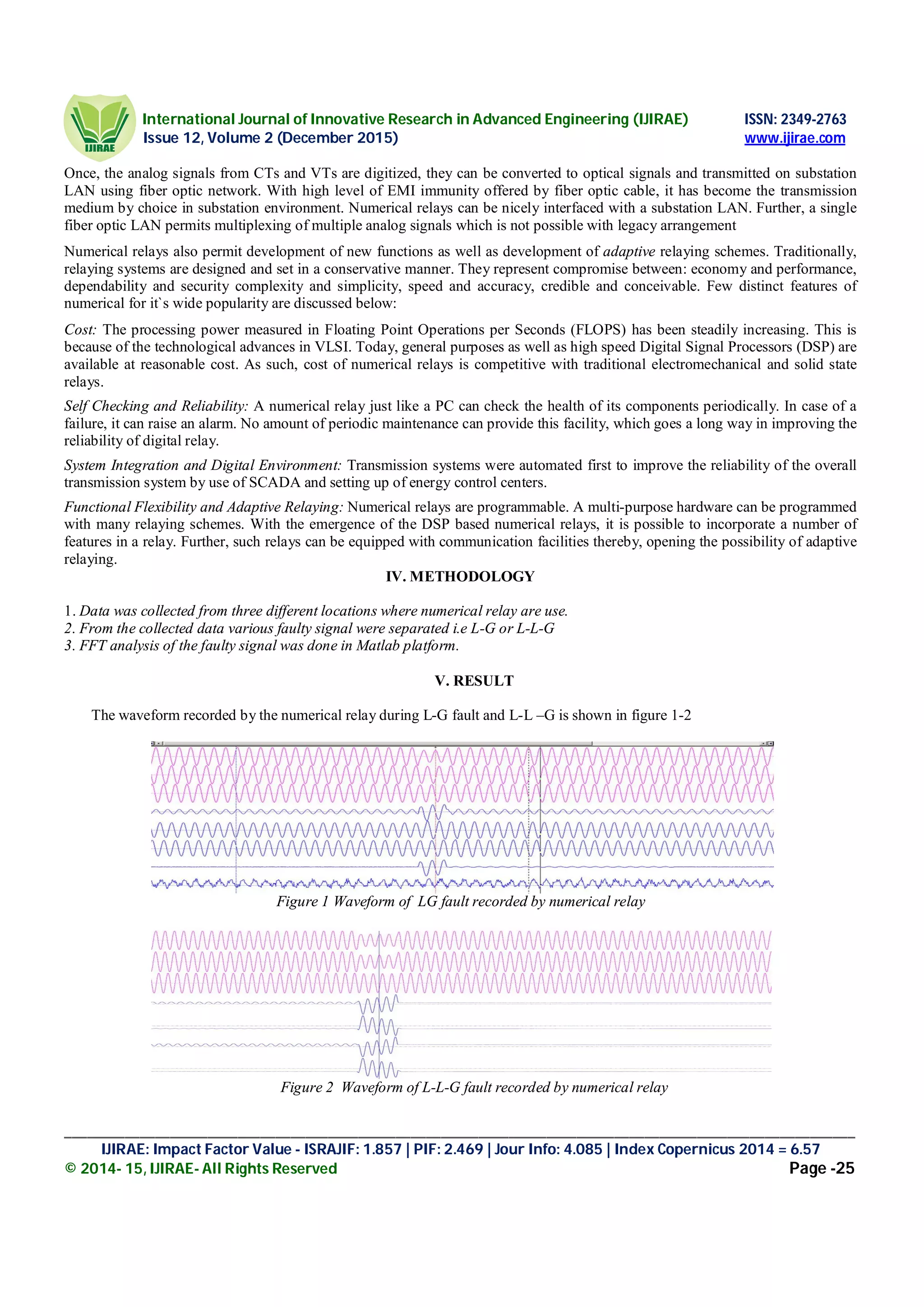 ANALYSIS OF ASYMMETRICAL FAULTS IN 220/400 KV LINES USING FFT | PDF