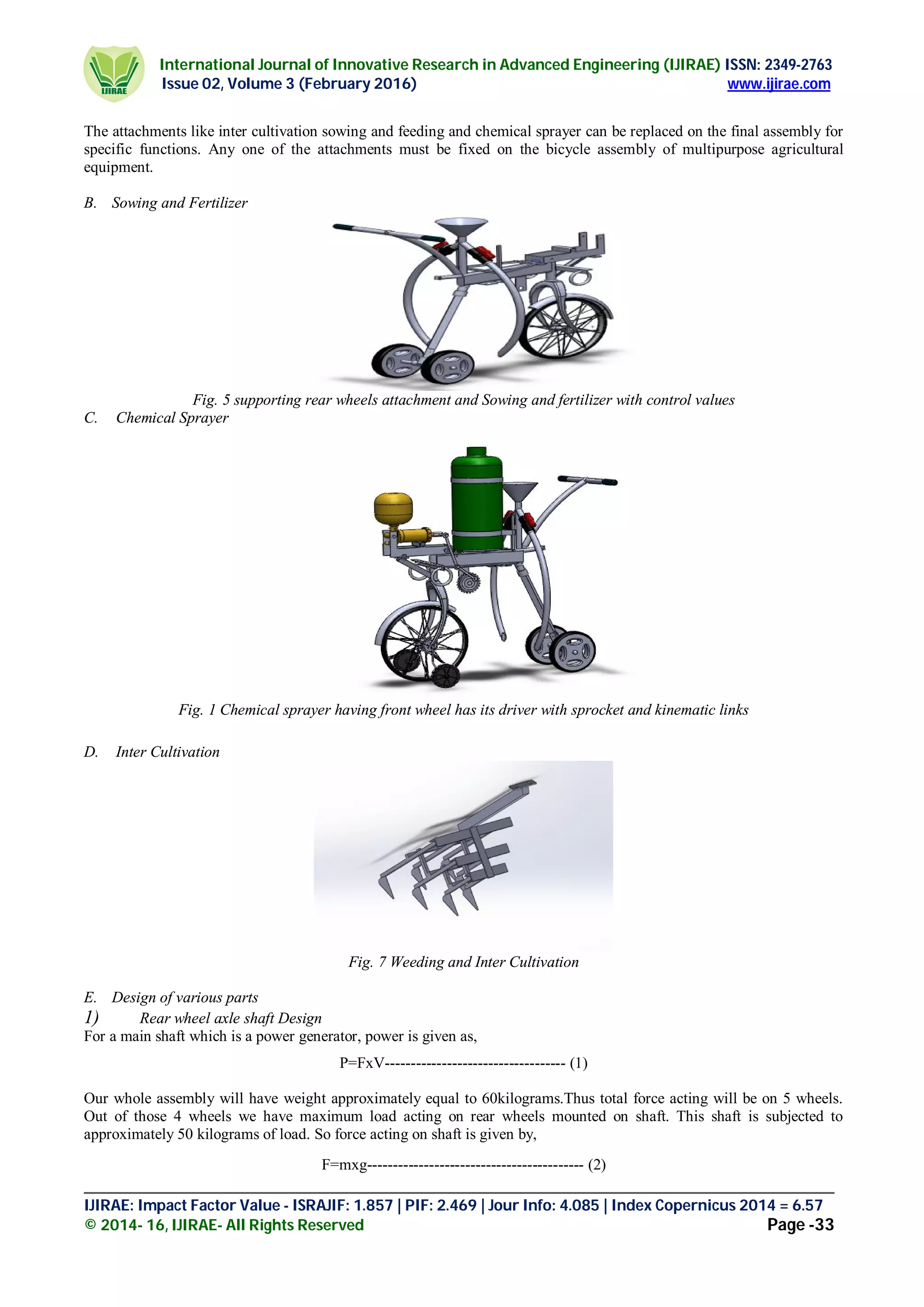 Concept Design and Analysis of Multipurpose Farm Equipment | PDF