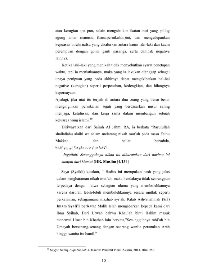 Masail Fiqhiyyah - Nikah Mut'ah dalam Pandangan Islam | PDF