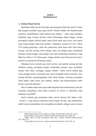 Masail Fiqhiyyah - Nikah Mut'ah dalam Pandangan Islam | PDF