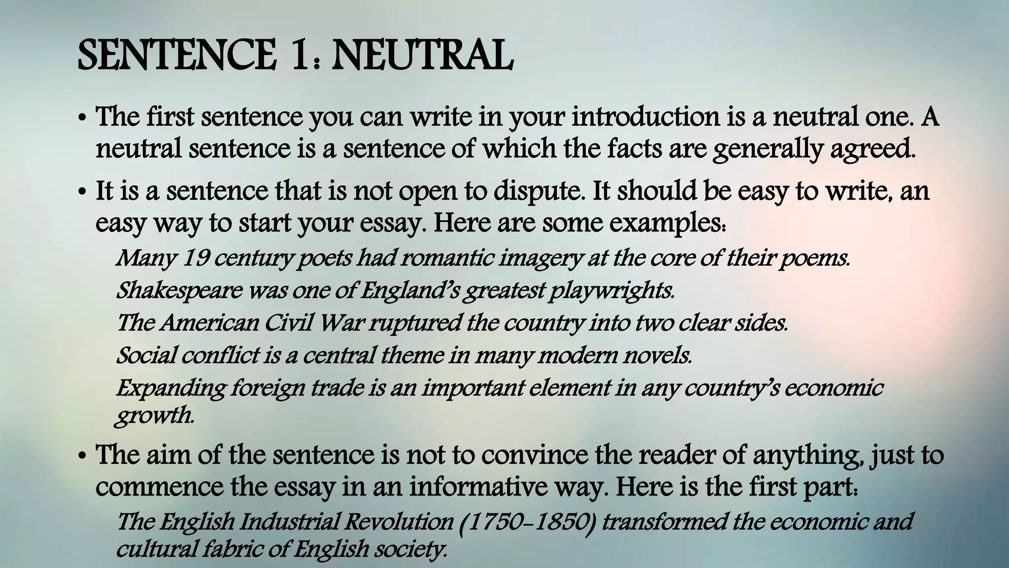 ESSAY WRITING: WRITING AN INTRODUCTION | PPTX